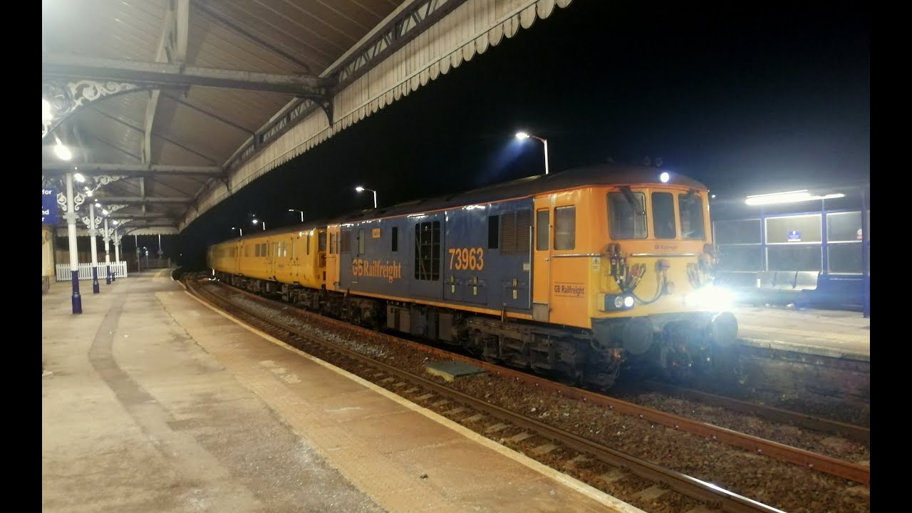 At last!! 73963 and 73964, TEST train, Northwich 13th April 2021 - YouTube