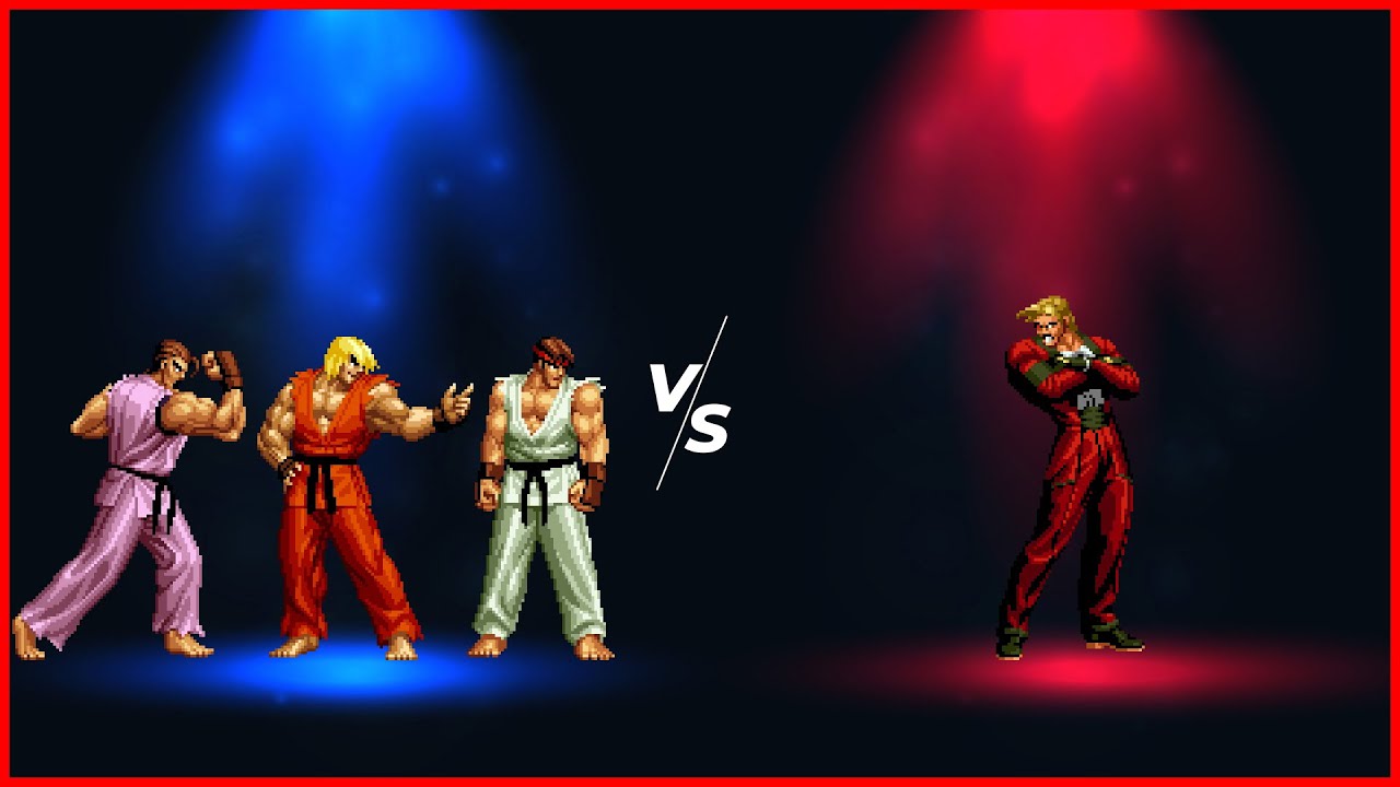 [KOF MUGEN FHD] Ryu Team VS Rugal - YouTube