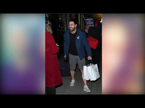 Strictly's Kelvin Fletcher wears shorts despite the freezing weather as he arrives at It Takes
