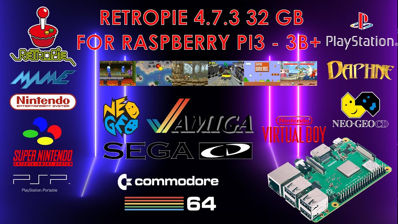 RetroFun Gaming - Relive the Classics on RetroPie 4.7.3! on Raspberry Pi3 and 3b+ - YouTube