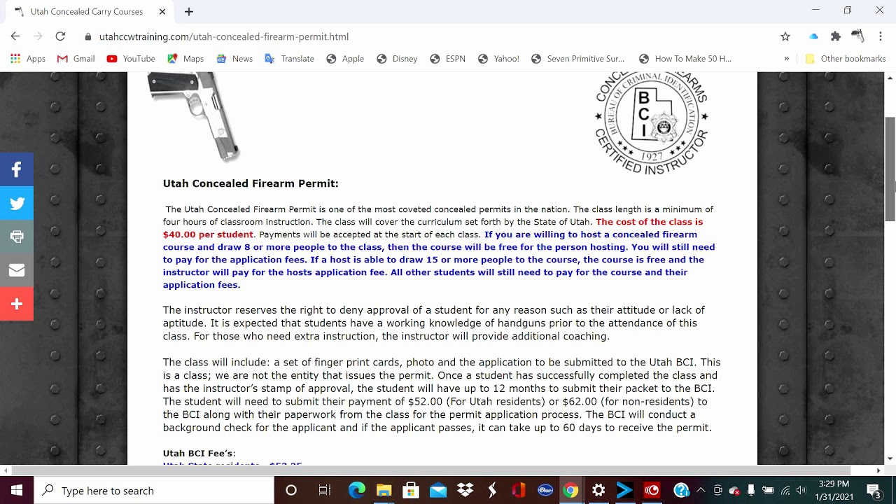 How to find a Utah Concealed Firearm Permit instructor in your area ...