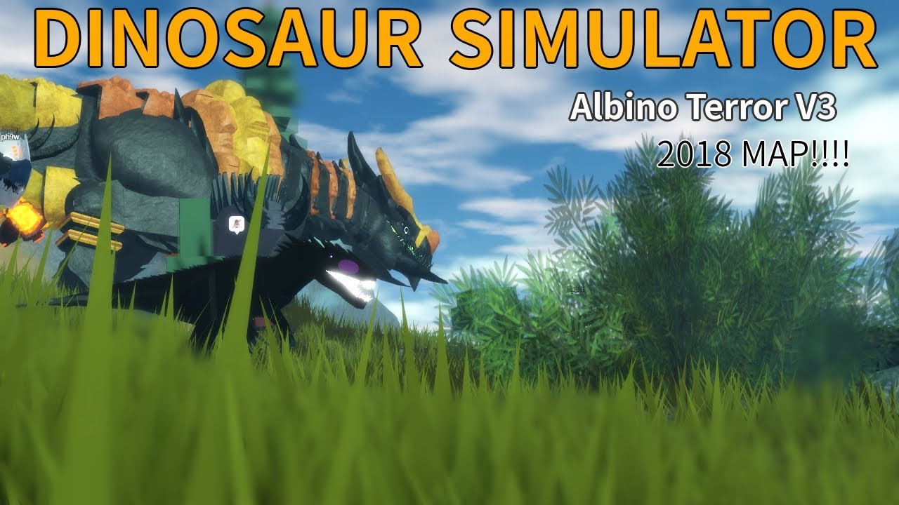 Dinosaur Simulator - Albino Terror V3 / 2018 MAP!!! UPDATE - YouTube