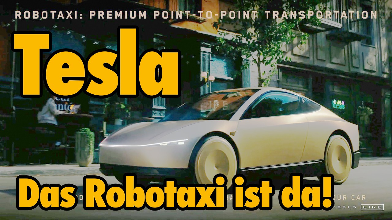 Tesla - Robotaxi vorgestellt: "Historisches Ereignis!" - YouTube
