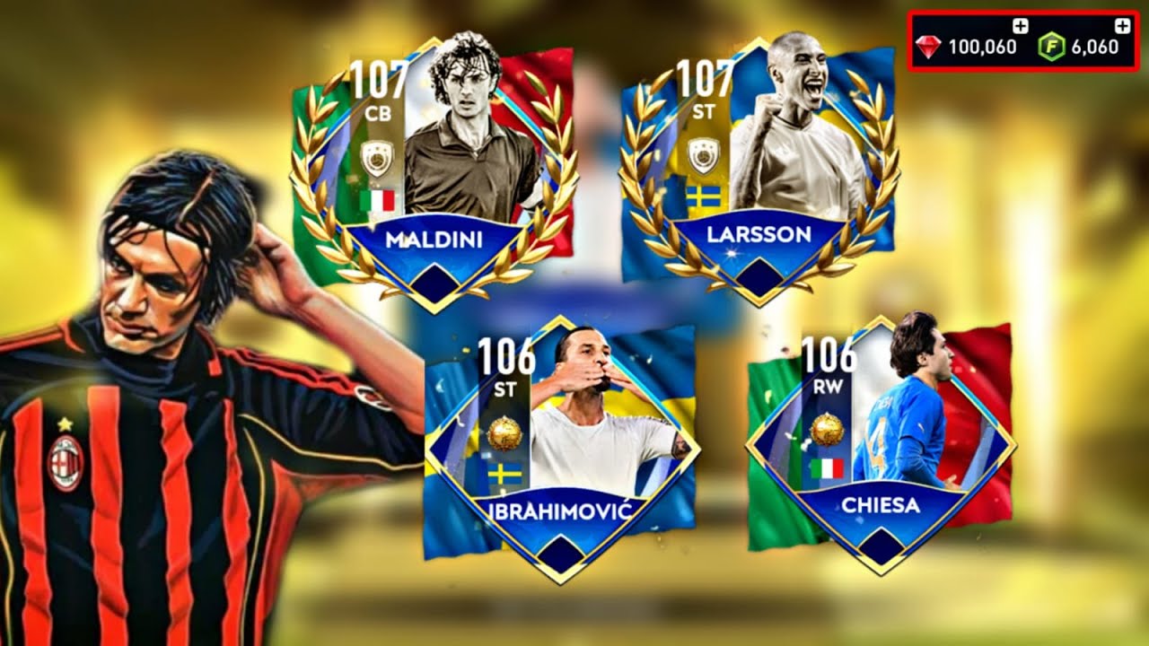 100K GEMS PACK OPENING! NATIONAL HEROES! 107 OVR MALDINI CHAIN PACKS ...