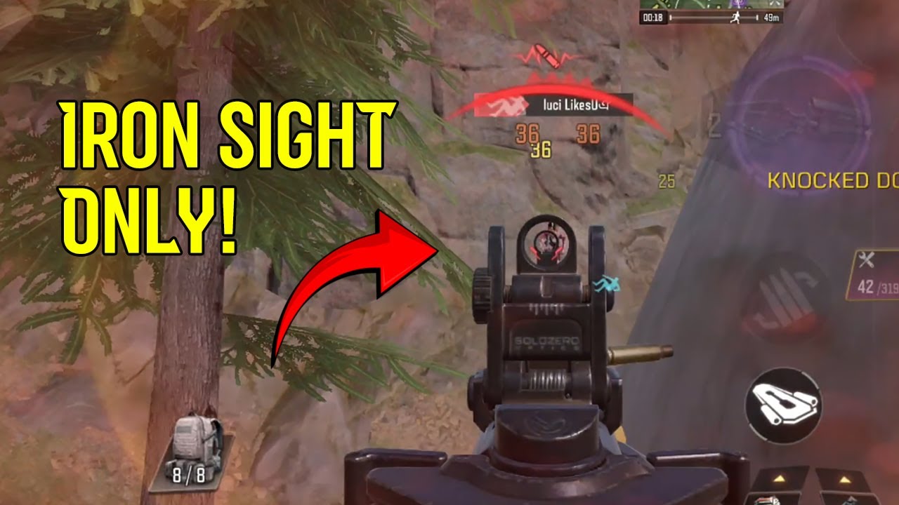 M13 IRON SIGHT ONLY! Solo vs Squad CODM Gameplay - YouTube