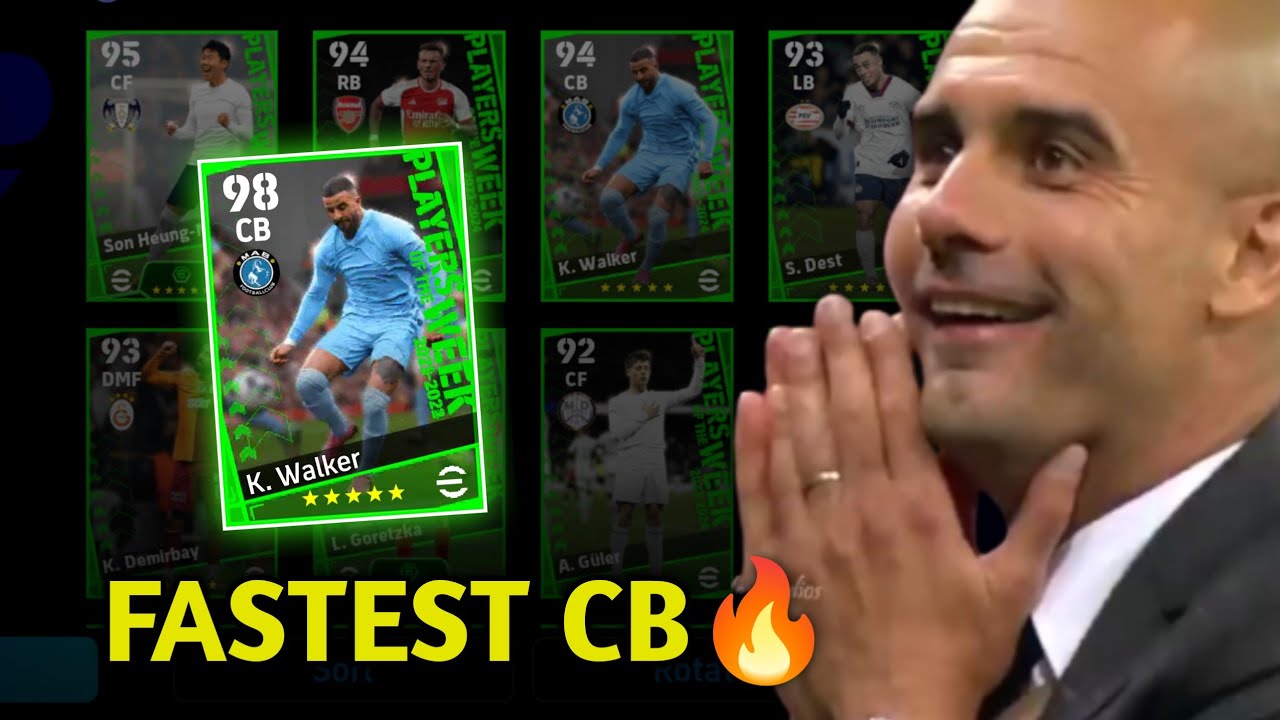 K. Walker CB POTW Card First Impressions in eFootball 24 😯🤌 - YouTube