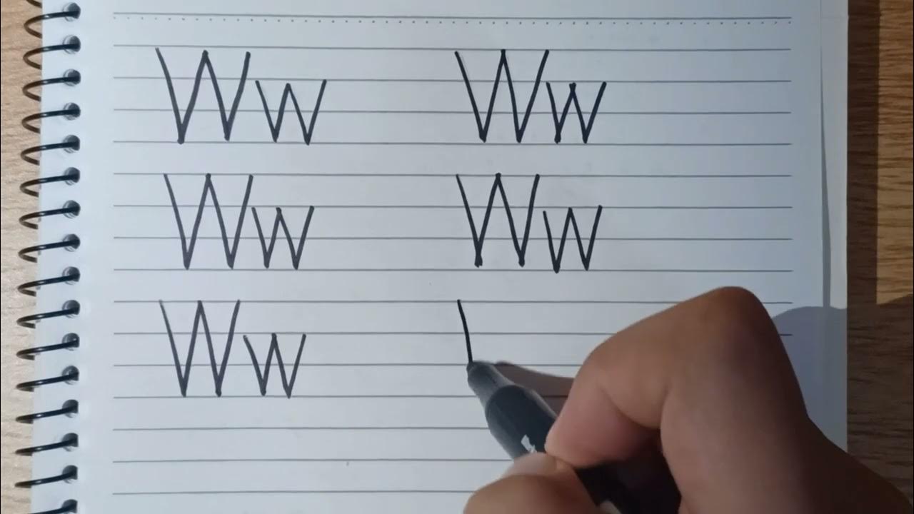 How To Write Letter W - Kid's Guide - Youtube