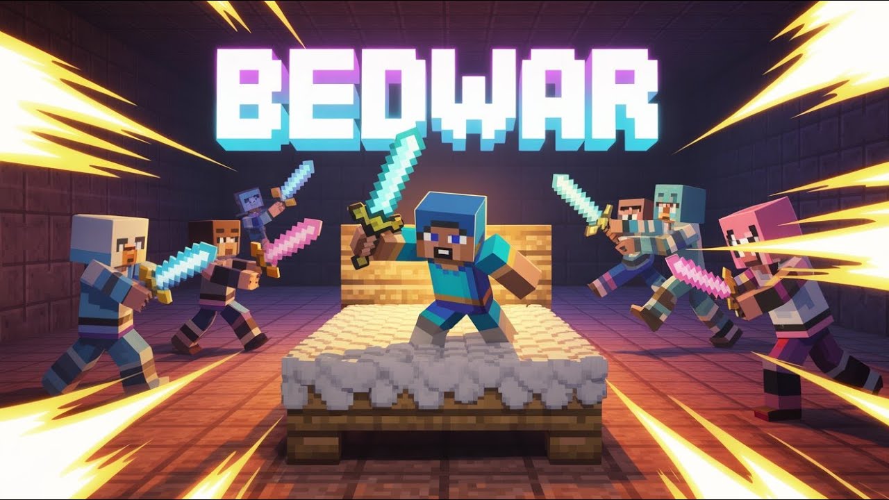 Winning BedWars Using Only a Wooden Sword! 💀🔥 - YouTube