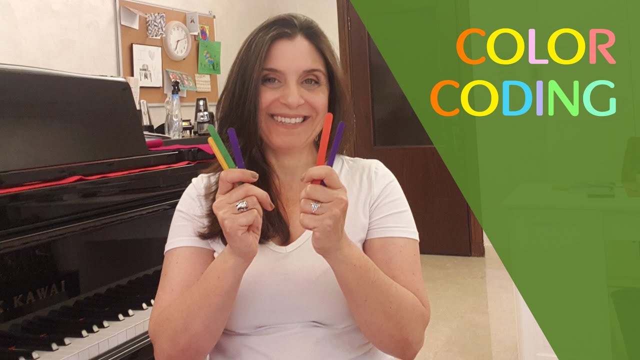 Color coding in 5 steps to teach piano to children with special needs ...