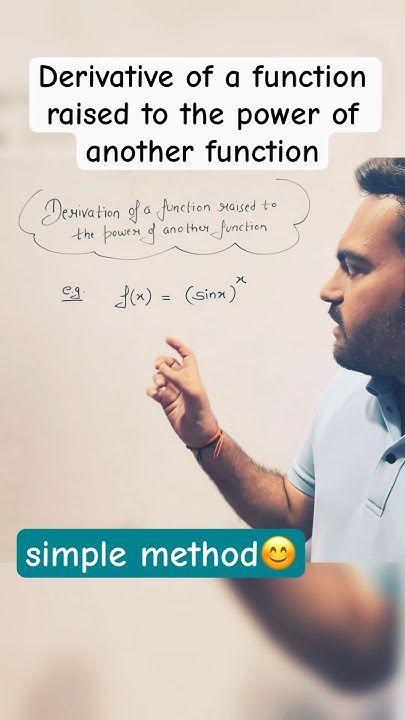 derivative of function raised to power of another function #maths #derivatives #iitjee #shorts ...