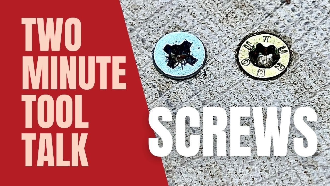 Two Minute Tool Talk: Screws - YouTube