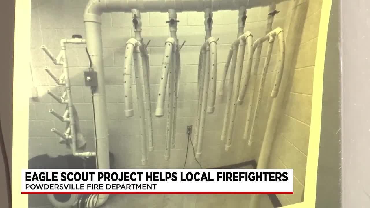 Upstate teen uses Eagle Scout project to help firefighters - YouTube