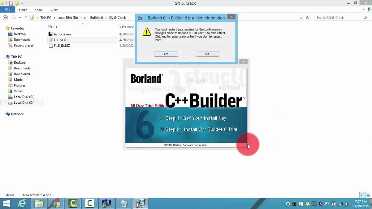 how to install c++ builder6 - YouTube