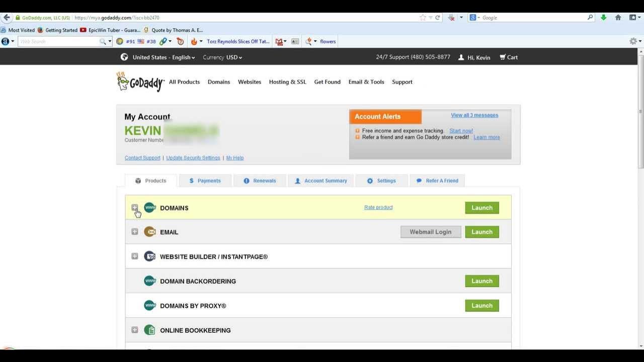 Godaddy Forwarding and Masking A Domain Name Tutorial - YouTube