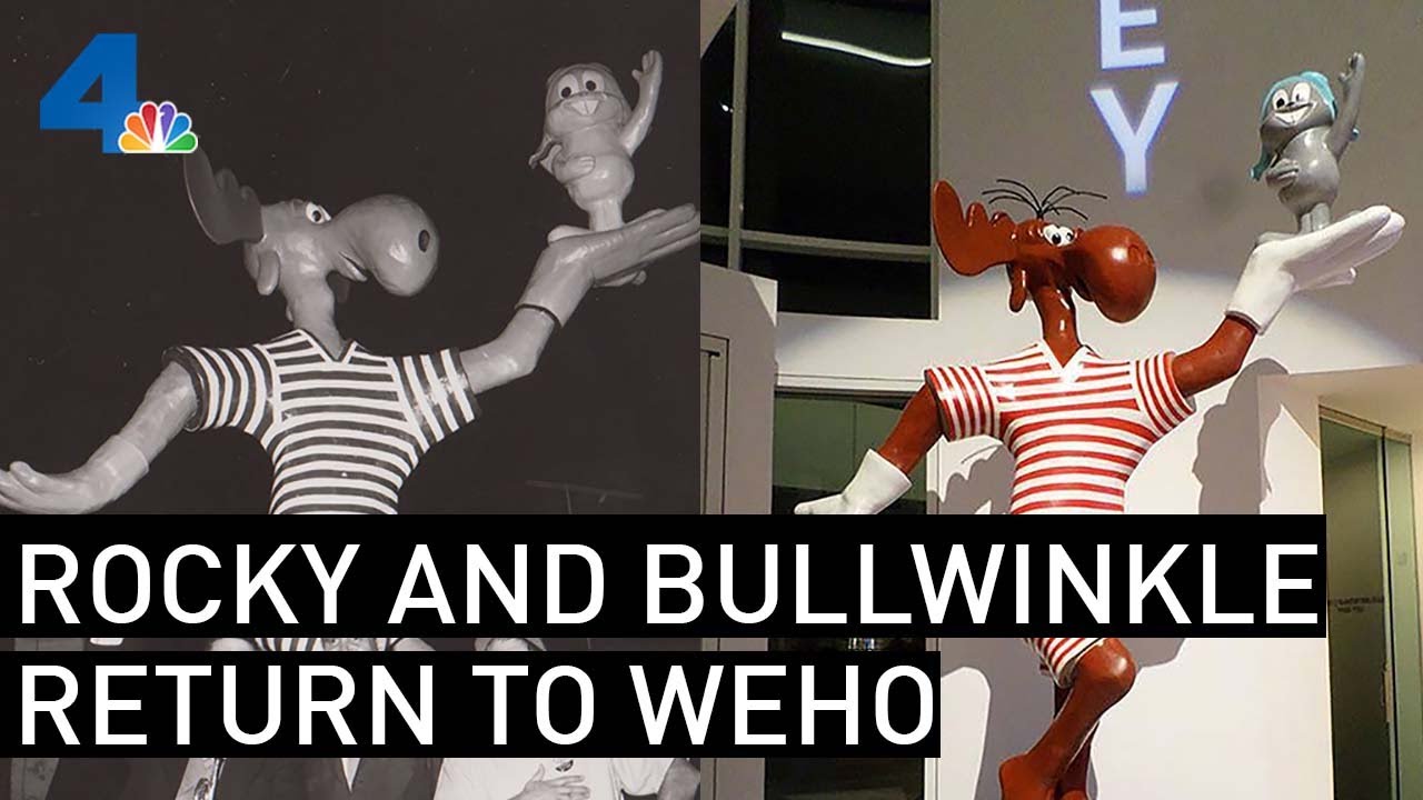 Rocky and Bullwinkle Statue Coming Back to WeHo | NBCLA - YouTube