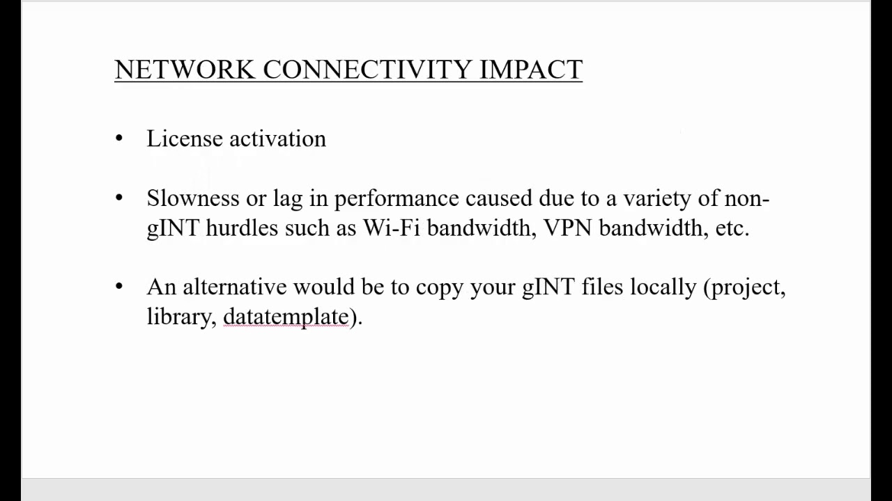 Work From Home using gINT - YouTube