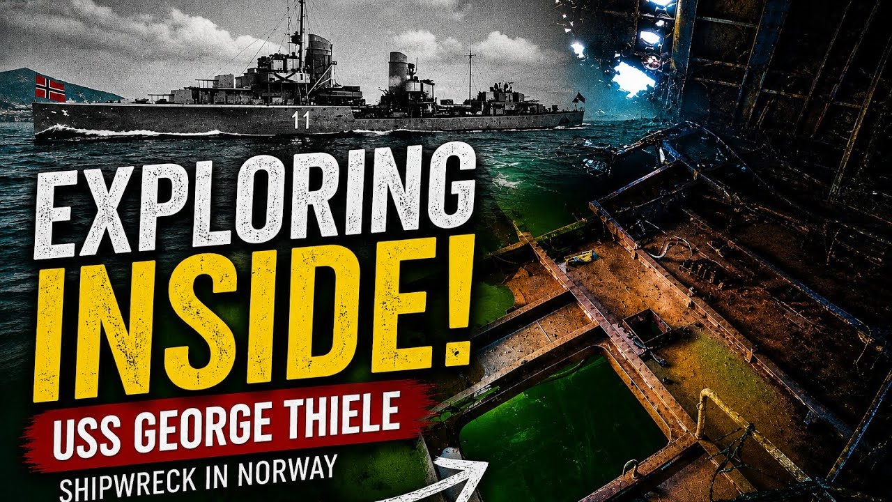 Exploring Capsized WW2 Destroyer - Z2 Georg Thiele - YouTube