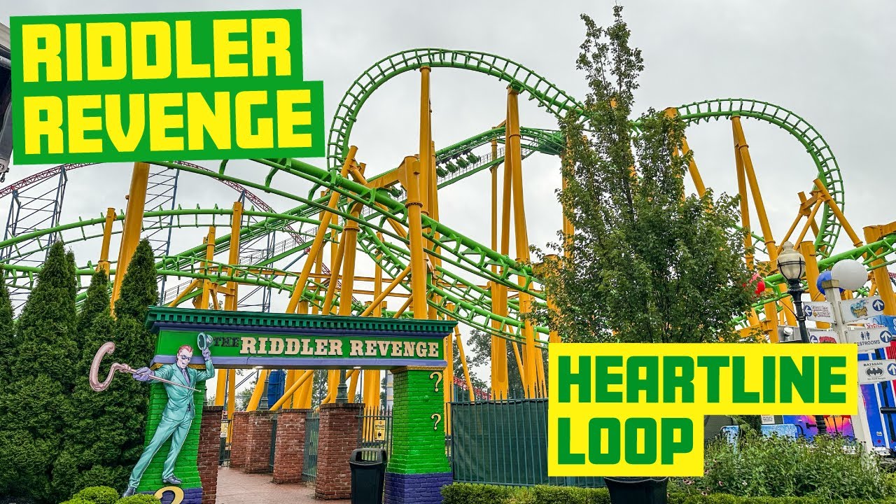 The Riddler Revenge at Six Flags New England FRONT SEAT *On Ride POV ...