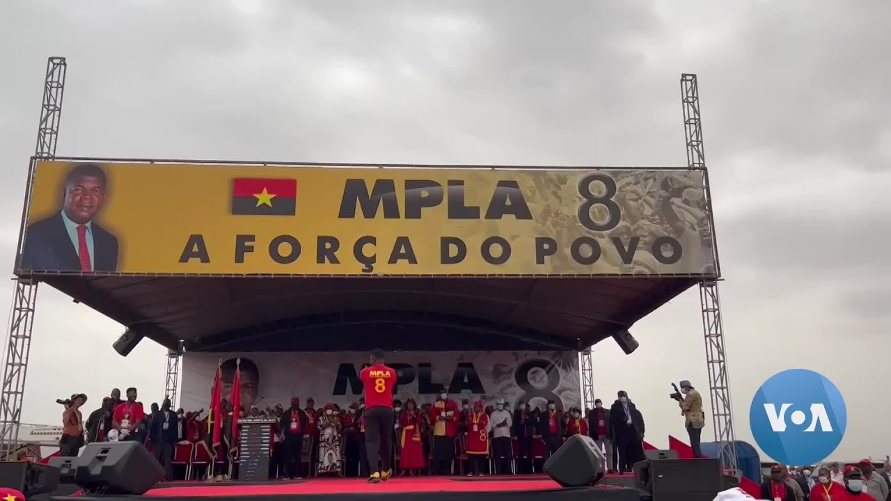 Militantes do MPLA confiantes na vitória - YouTube