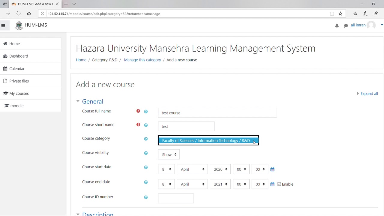 HUM-LMS Course Creator - Course Creation - YouTube