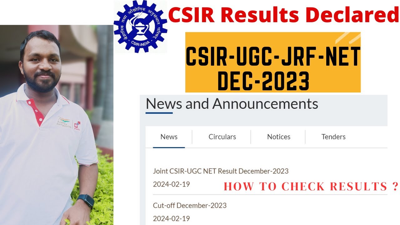 CSIR UGC NET DECEMBER 2023 RESULTS | CSIR 2023 Results Declared | CSIR ...