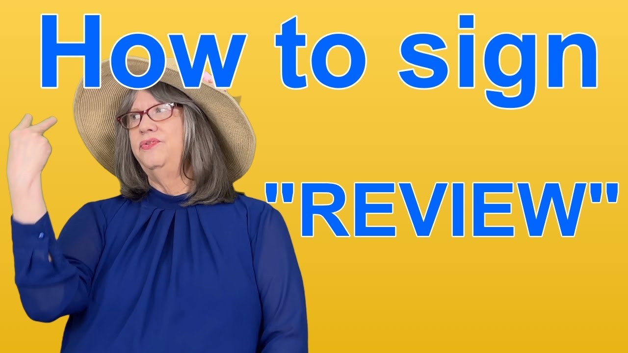 How To Sign REVIEW — ASL Word Of The Day — Word 236 - YouTube