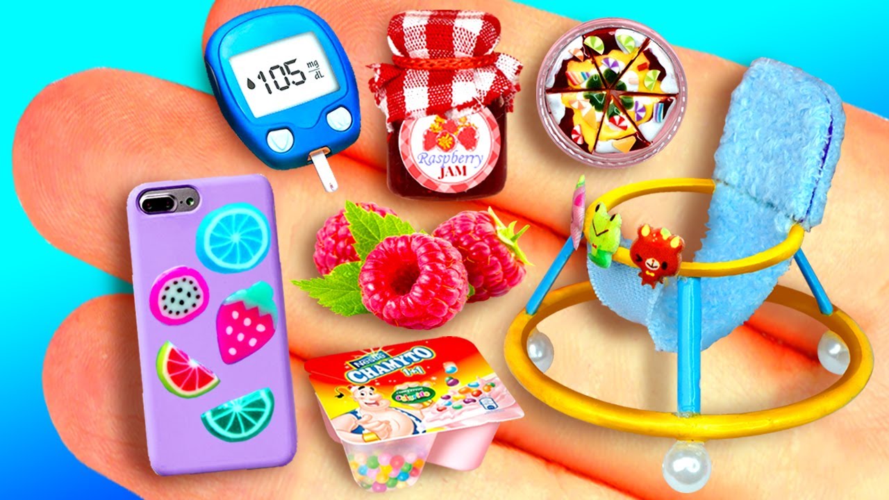 34 EASY DIY AND MINIATURE IDEAS FOR DOLLHOUSE AND BARBIE - YouTube