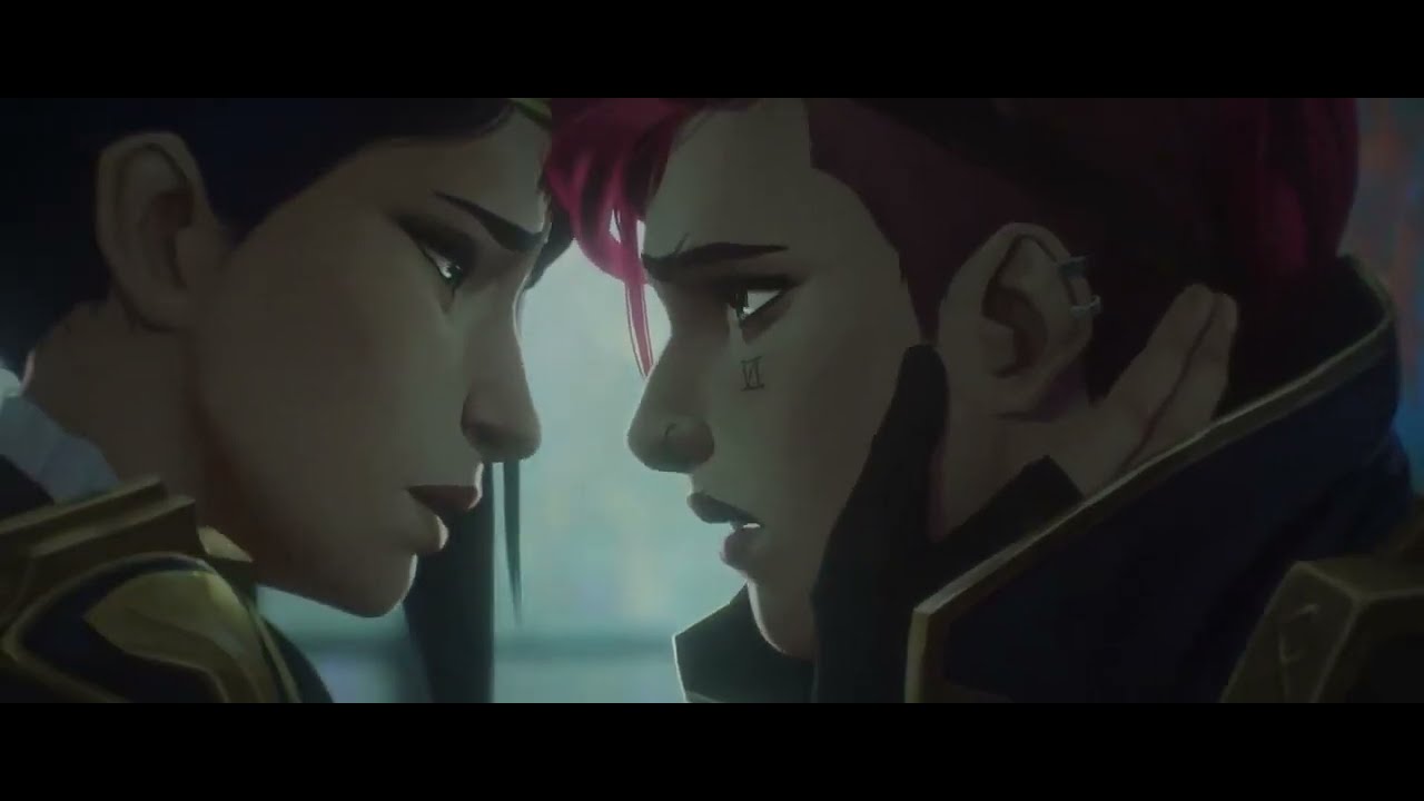 Vi and Caitlyn's Long Waited 💋 (Without Music) #caitvi #arcane - YouTube