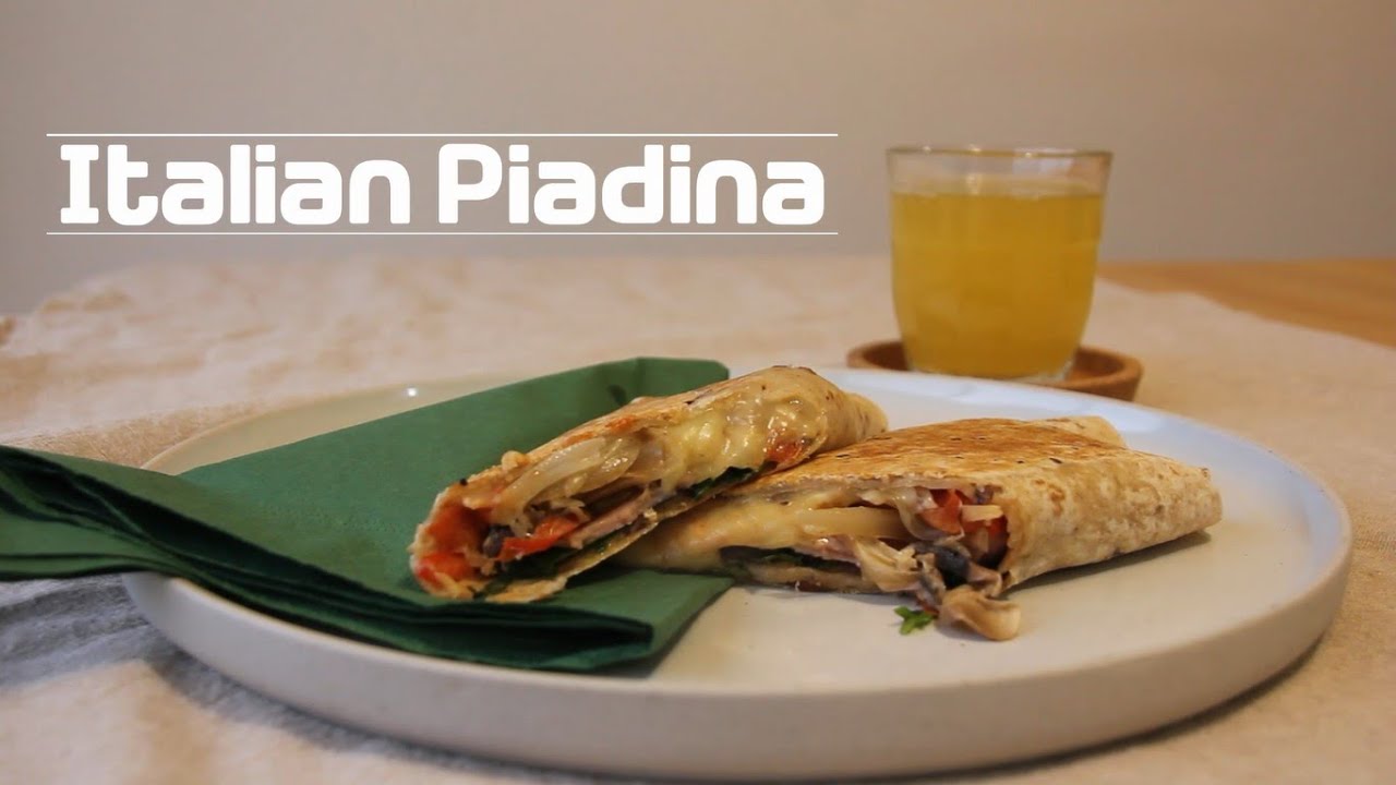 🇮🇹How to make Italian wrap Piadina | quick and easy lunch recipe ...
