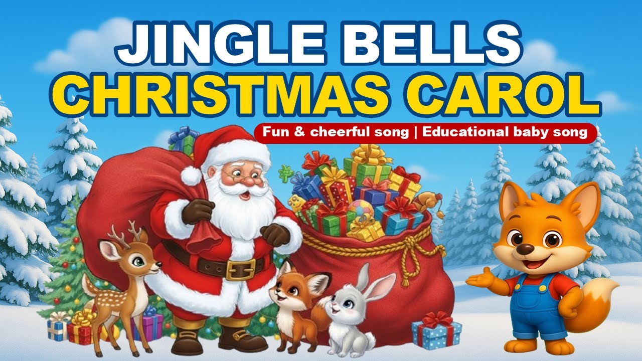 ♥️🎵 Jingle Bells Christmas Carol I Fun & cheerful song | Educational I ...
