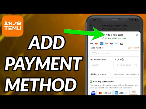 How To Add Payment Method On TEMU