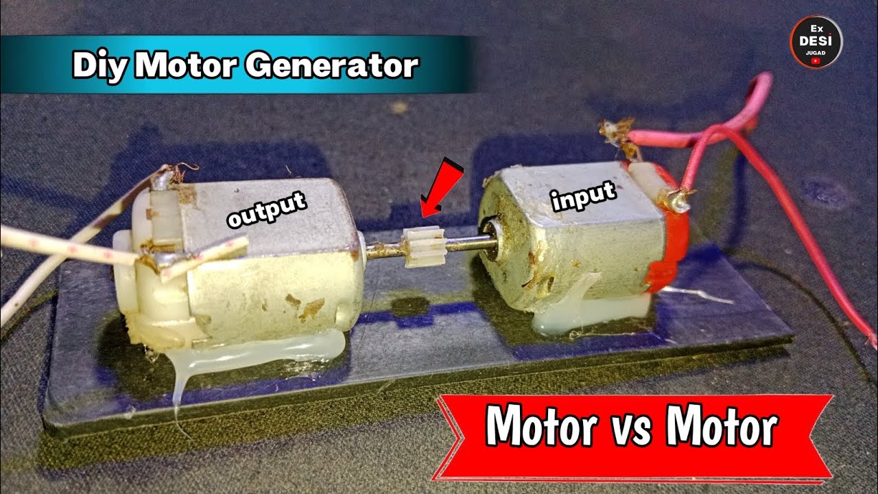 Diy Motor Vs Motor Generator | How to make Motor Generator #dc - YouTube