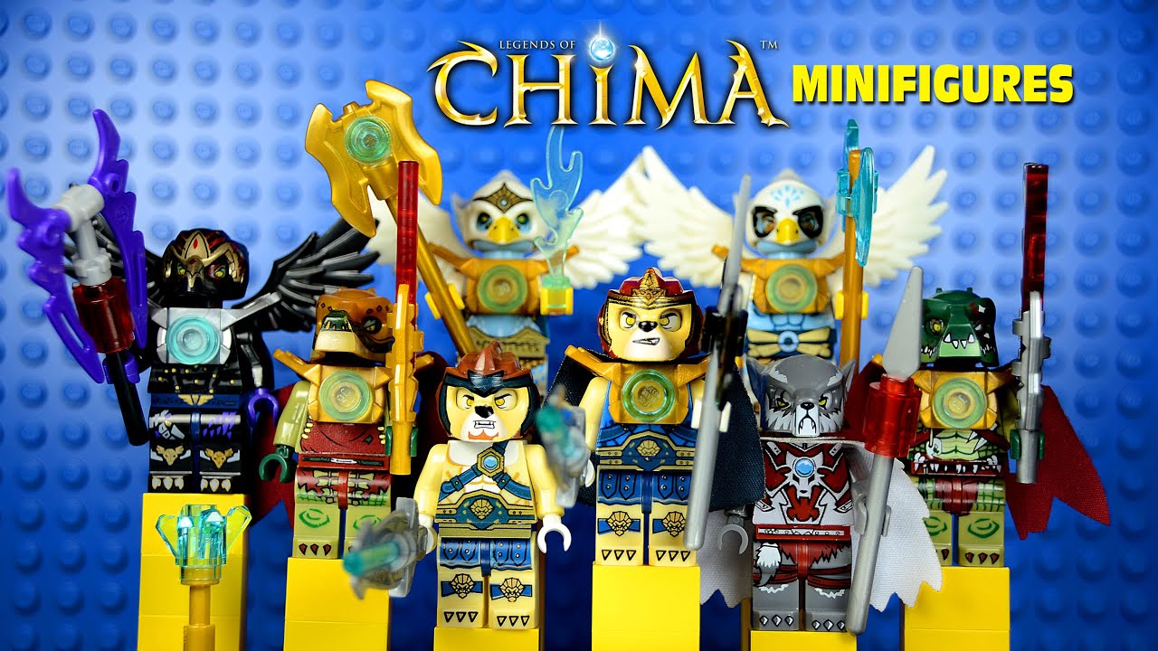 LEGO Legends Of Chima KnockOff Minifigures Set 2 with Laval Ewar ...
