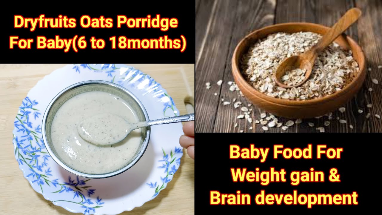 Dryfruits Oatmeal Porridge/Baby Food/Oats For Babies/6months above baby ...