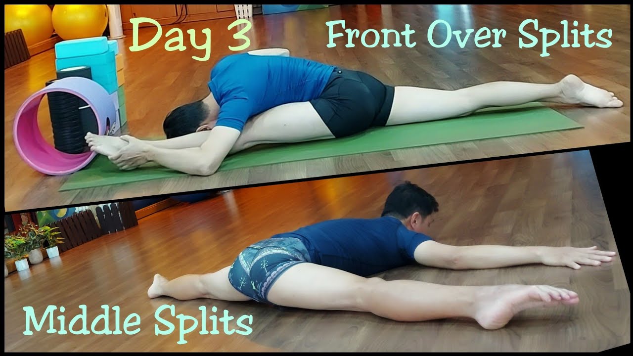 Middle Splits and Front Over Splits Day 3 (ครั้งที่ 3) - YouTube