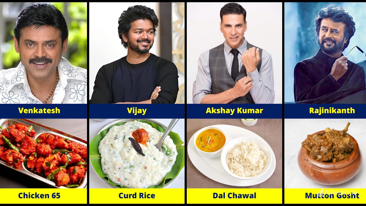 Most Famous Indian Actors & Actresses with their Favourite Foods # ...