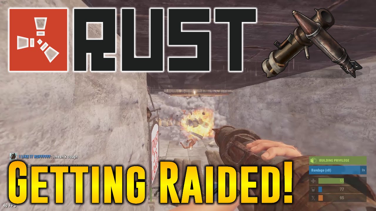 ~Rust~ 2x2 Base Defense/Bow Raid! - YouTube