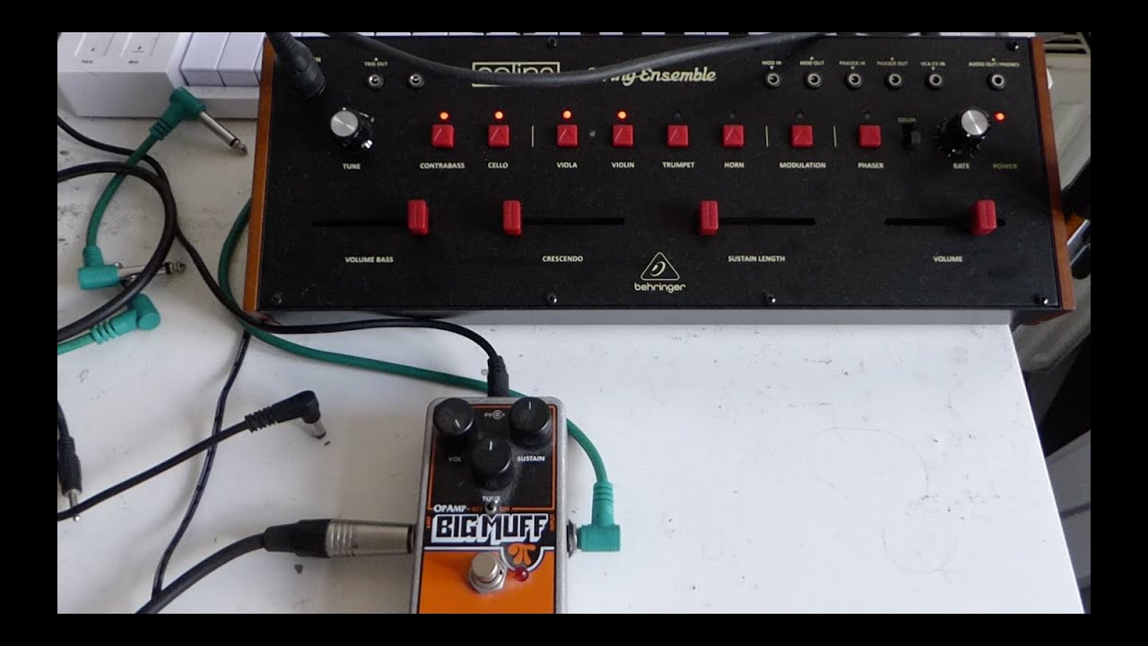 Behringer Solina & EHX Big Muff Op Amp - YouTube
