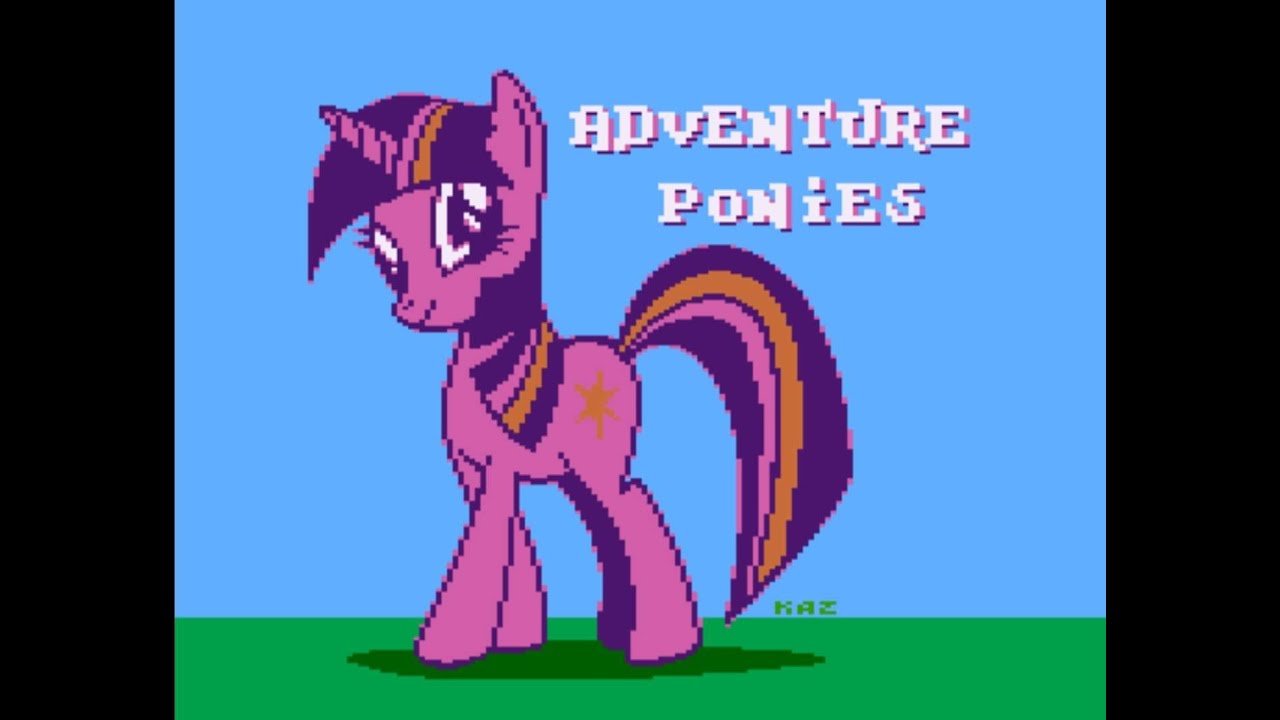 Пони с дробовиком "Adventure ponies" Atari 8-bit 400/800/XL/XE.60fps ...