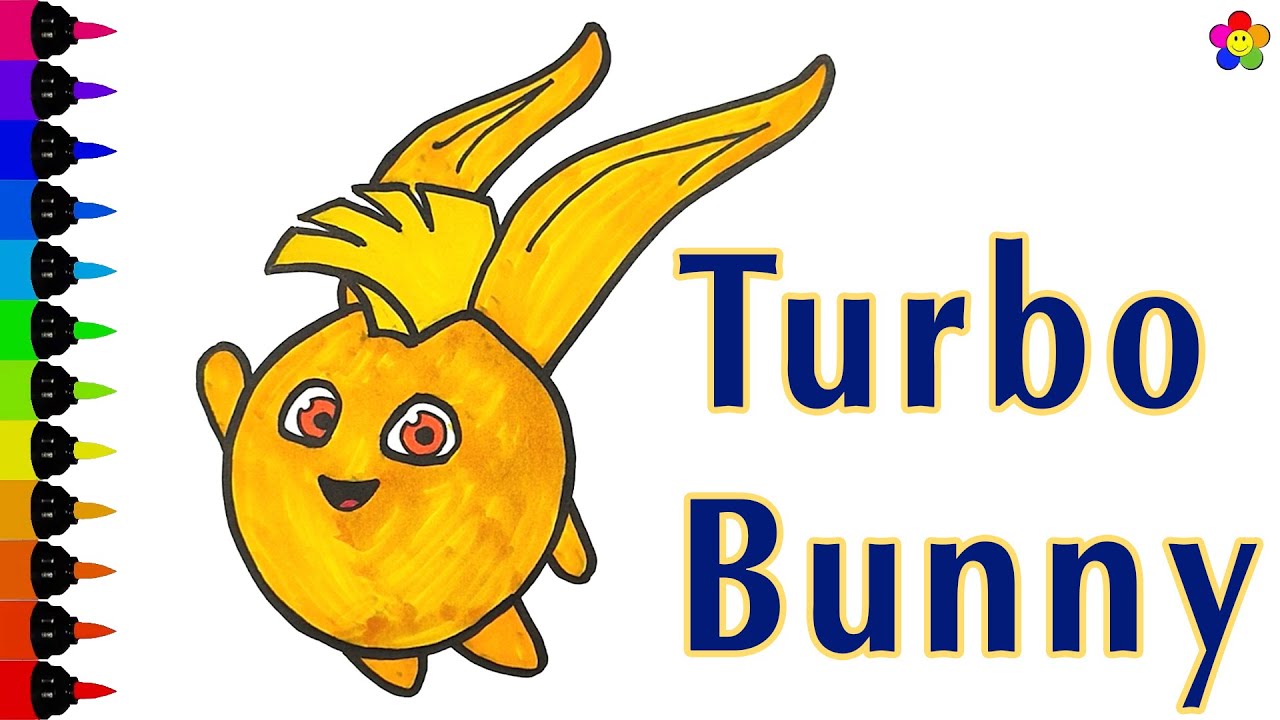 How to draw Turbo Bunny | DRAW FOR KIDS - YouTube