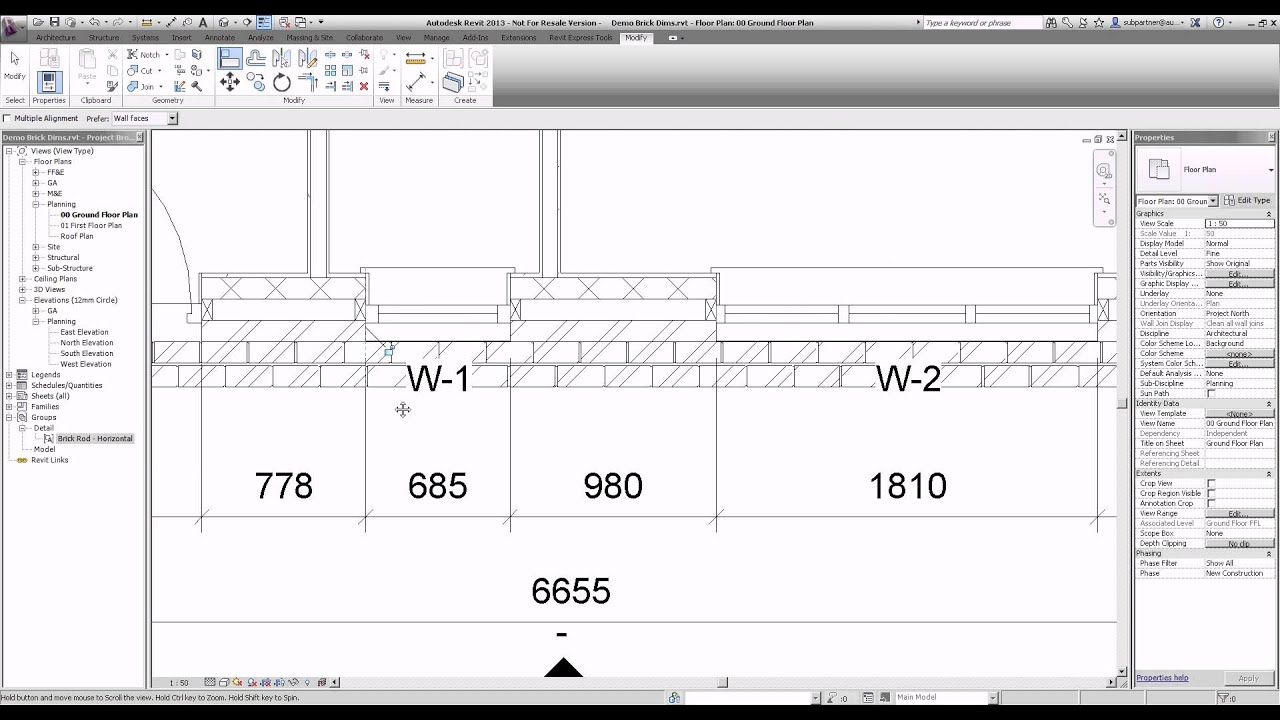 Revit Brick Dims - YouTube