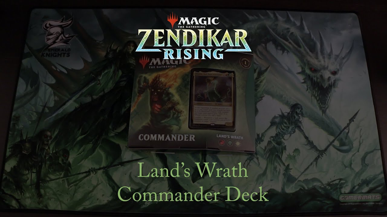 Magic: The Gathering: Zendikar Rising Land's Wrath Commander Deck - YouTube