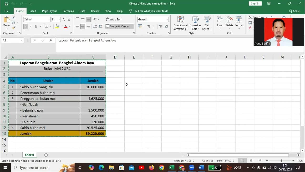 Object Linking dan Embedding - YouTube