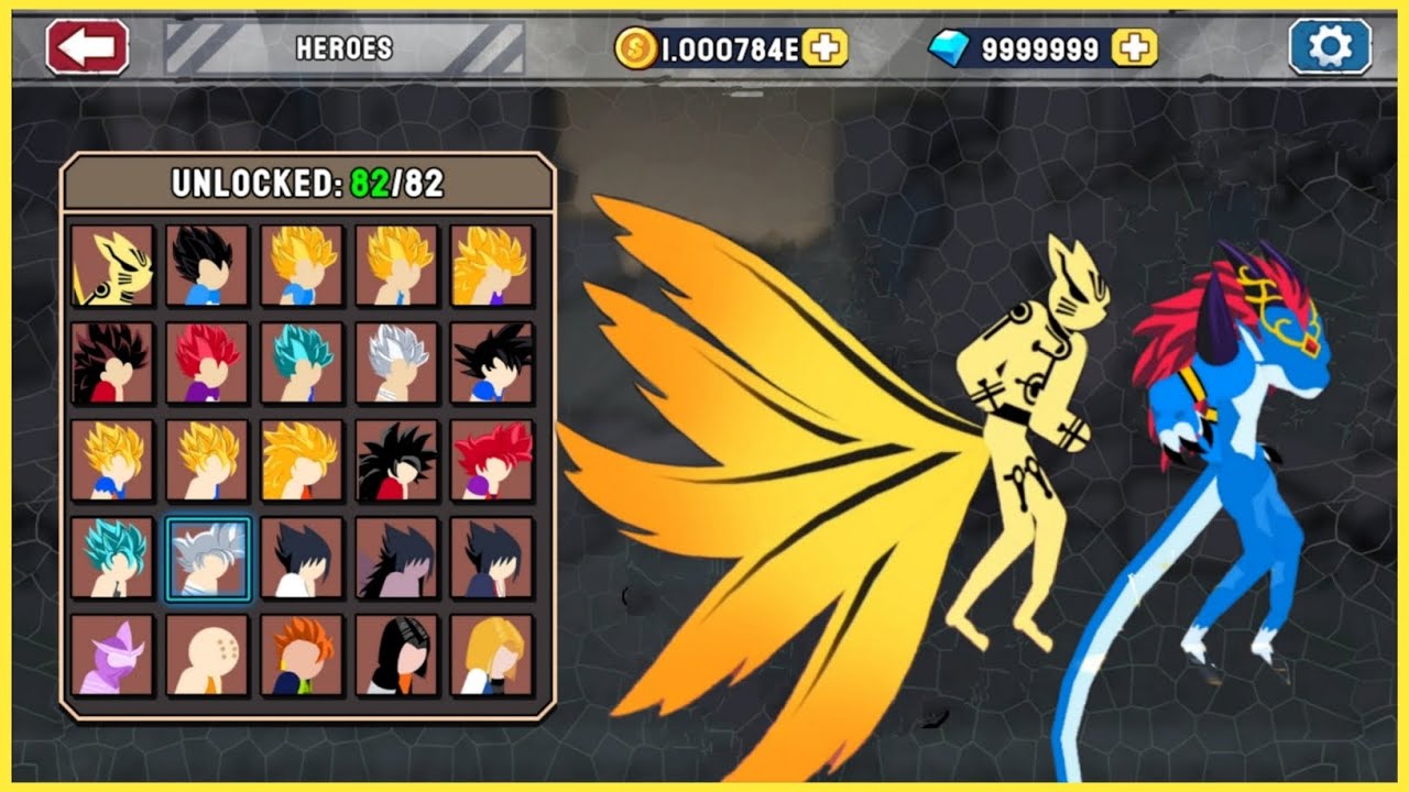 Stickman Warriors All Characters Unlock | Naruto to Migra - YouTube