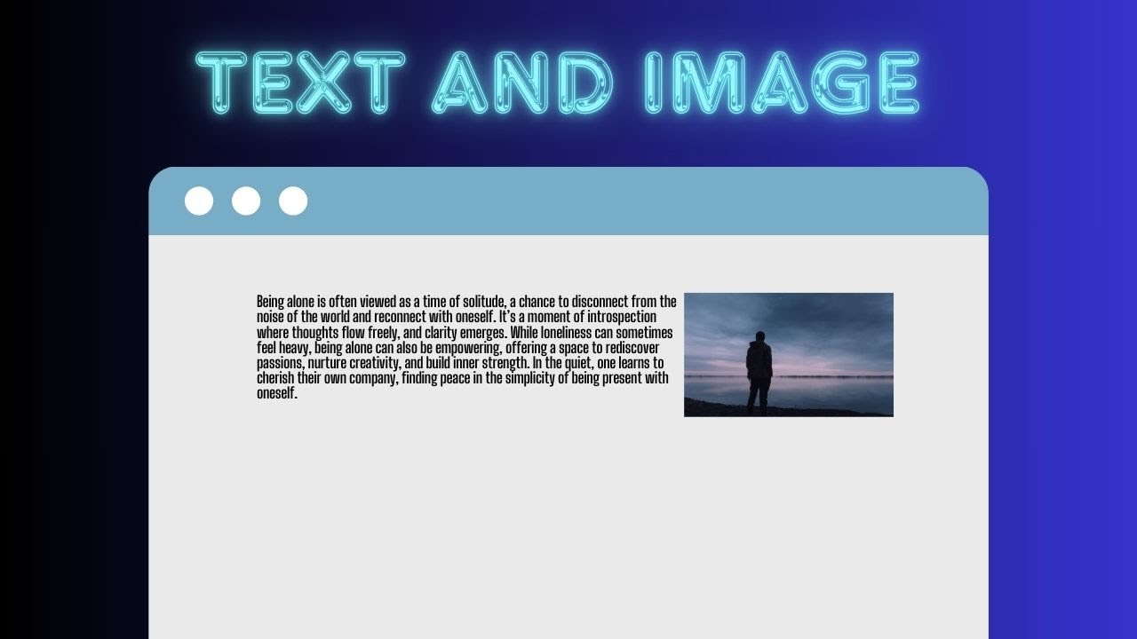 How To Add Image And Text Side By Side In Html And Css Text And Image 1871