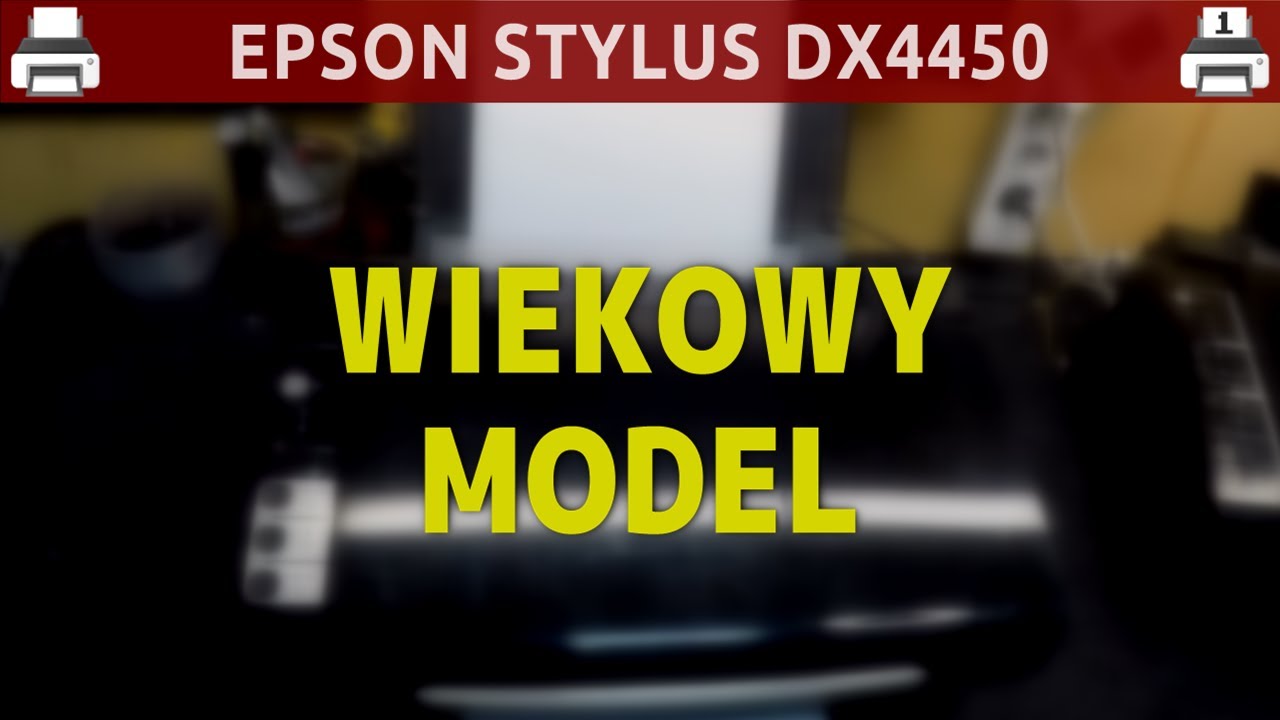 EPSON STYLUS DX4450 🖨️ Wiekowy model... a nadal drukuje - YouTube