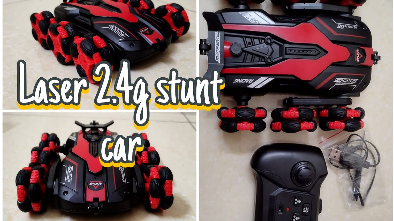 Laser Stunt Car 2.4G Off-Road|RC Truck Double Sided with 360°Rotating ...