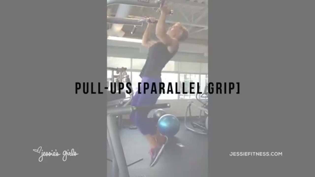 Jessie's Girls Training Programs: Pull-ups (parallel grip) - YouTube