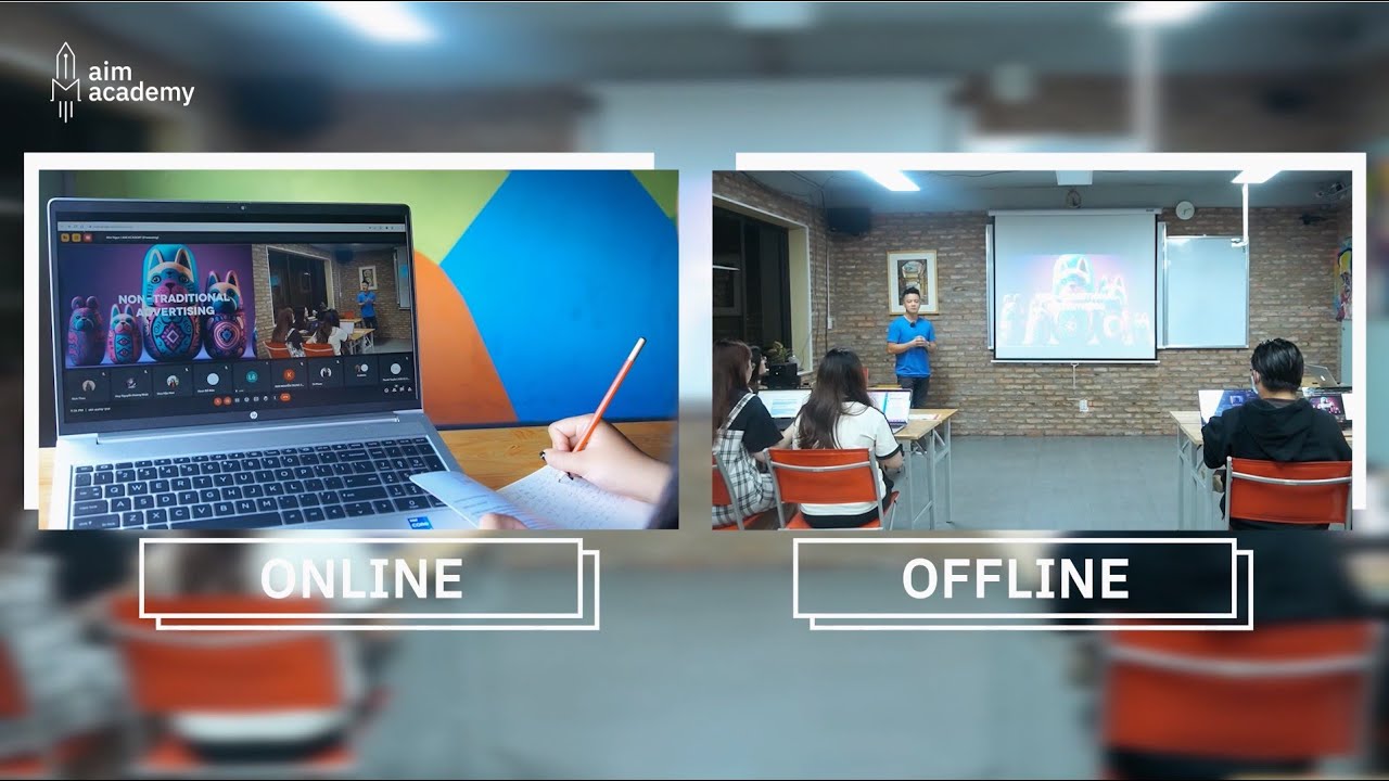 Học marketing theo hình thức hybrid learning tại AIM Academy - YouTube