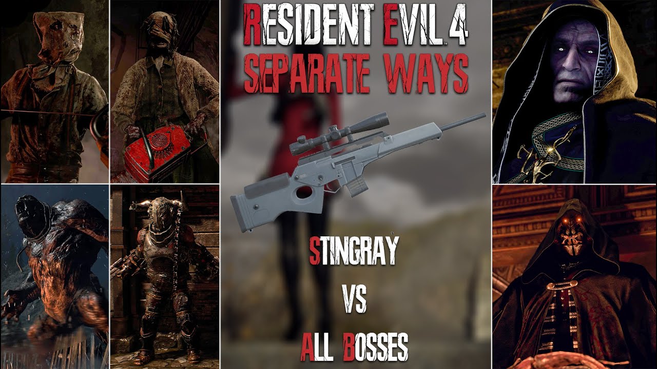 Stingray VS All Bosses -Resident Evil 4 Remake Separate Ways ...